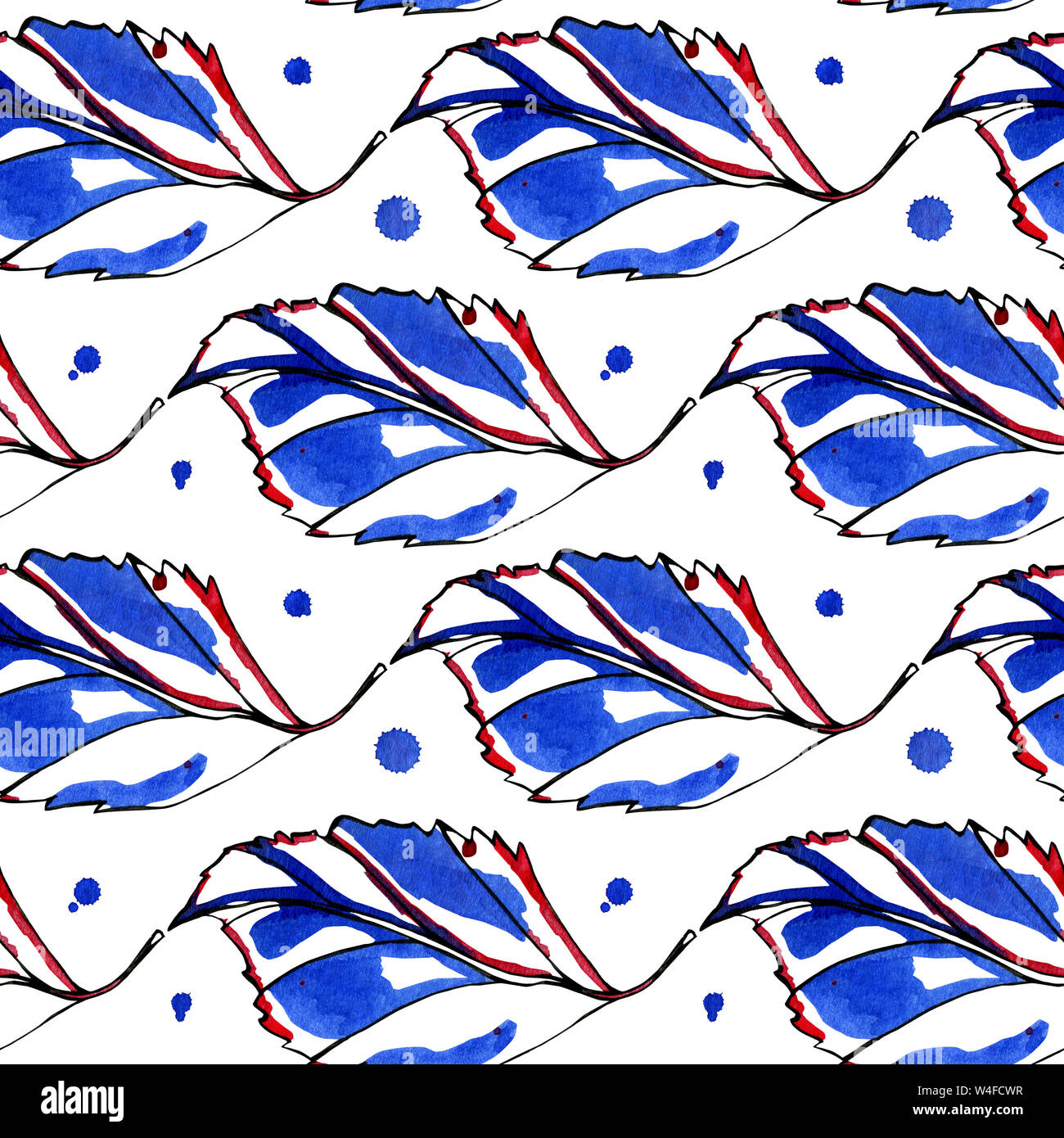 Autumn color in blue Cut Out Stock Images & Pictures - Alamy