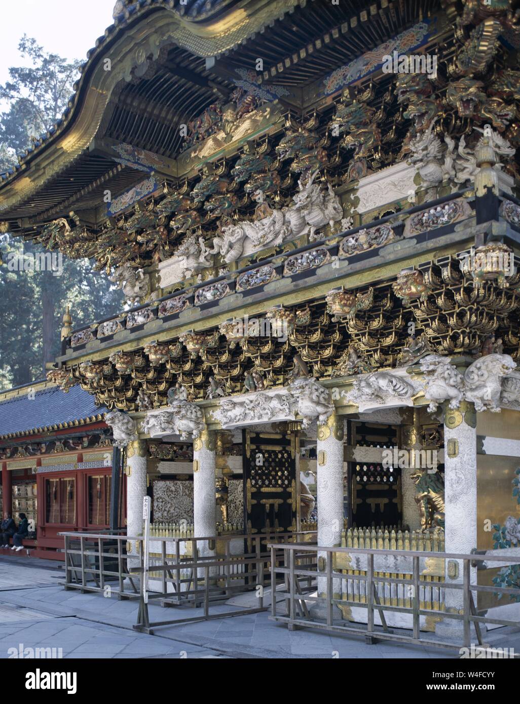 Japan, Honshu, Tochigi Prefecture, Nikko, Toshogu Shrine, Yomeimon Gate ...
