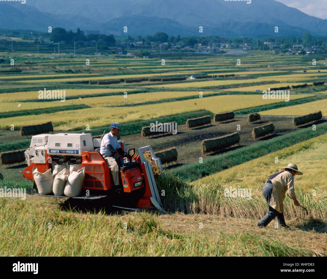 Japan rice planting machine hi-res stock photography and images - Alamy