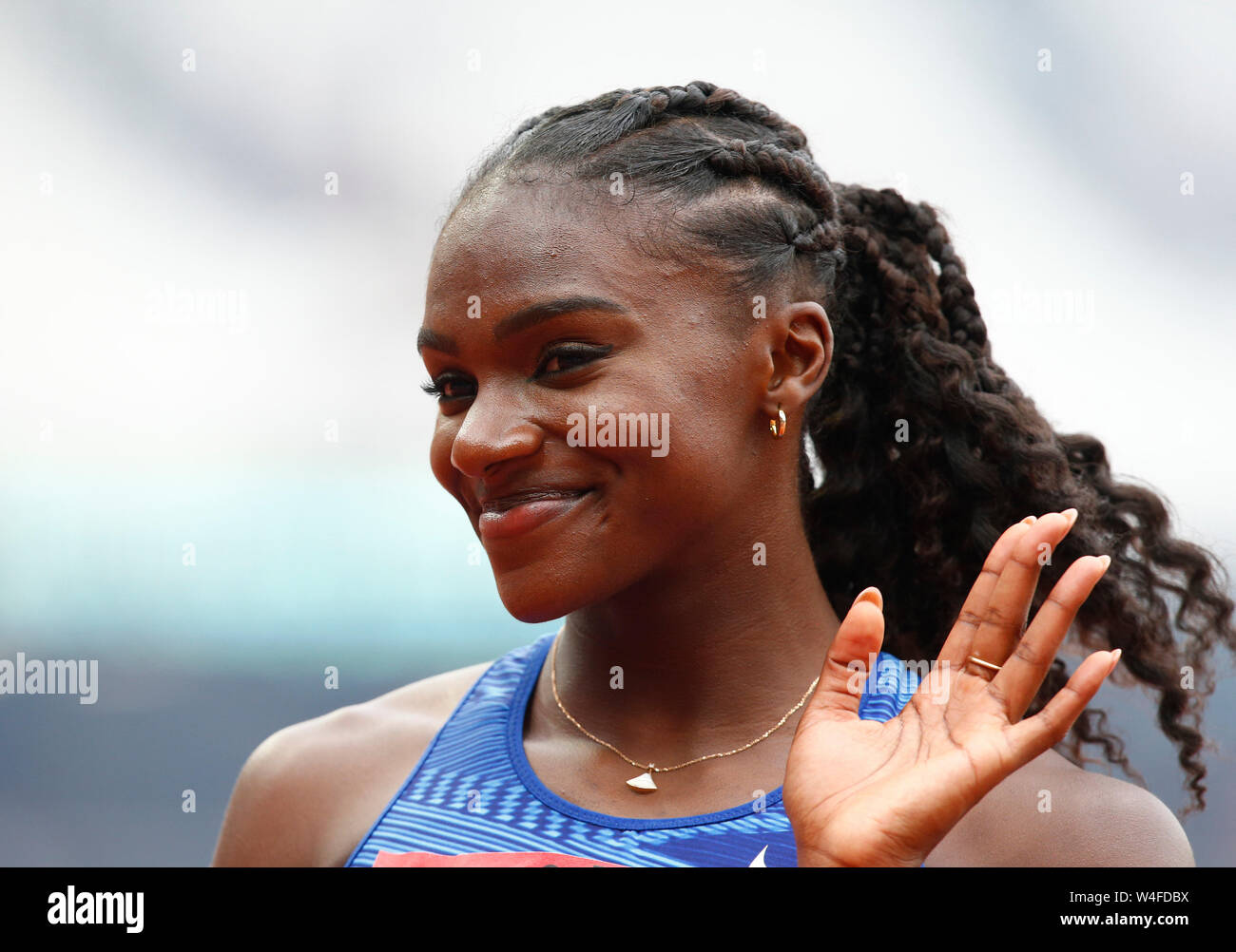 LONDON, ENGLAND. JULY 21: Dina Asher-Smith go Great Britain and ...