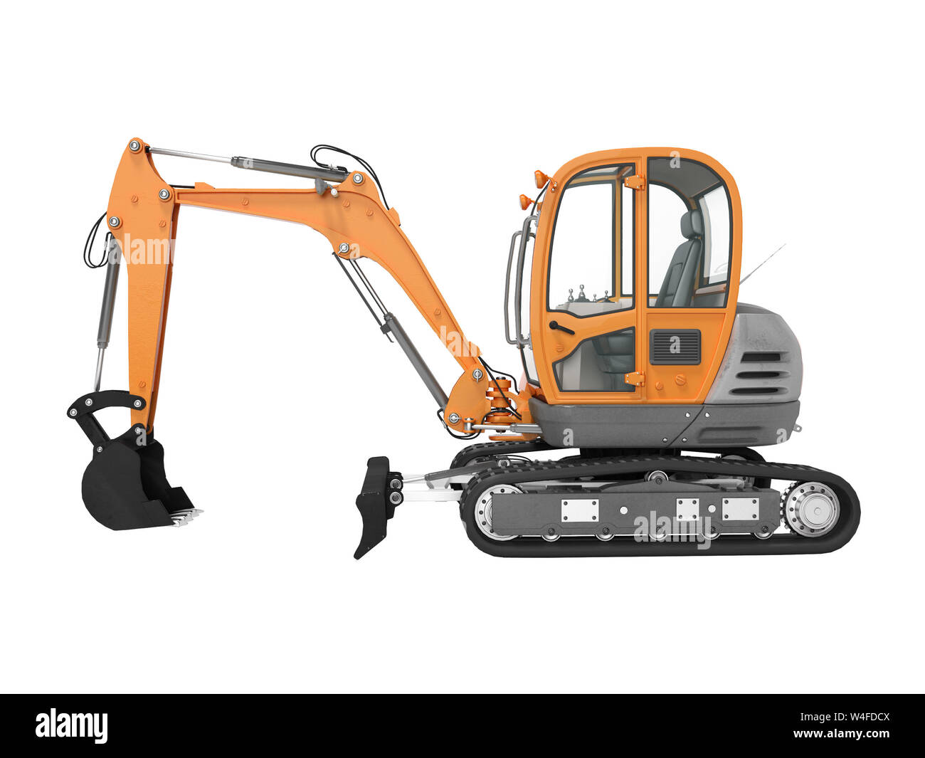View excavator on construction site Cut Out Stock Images & Pictures - Alamy