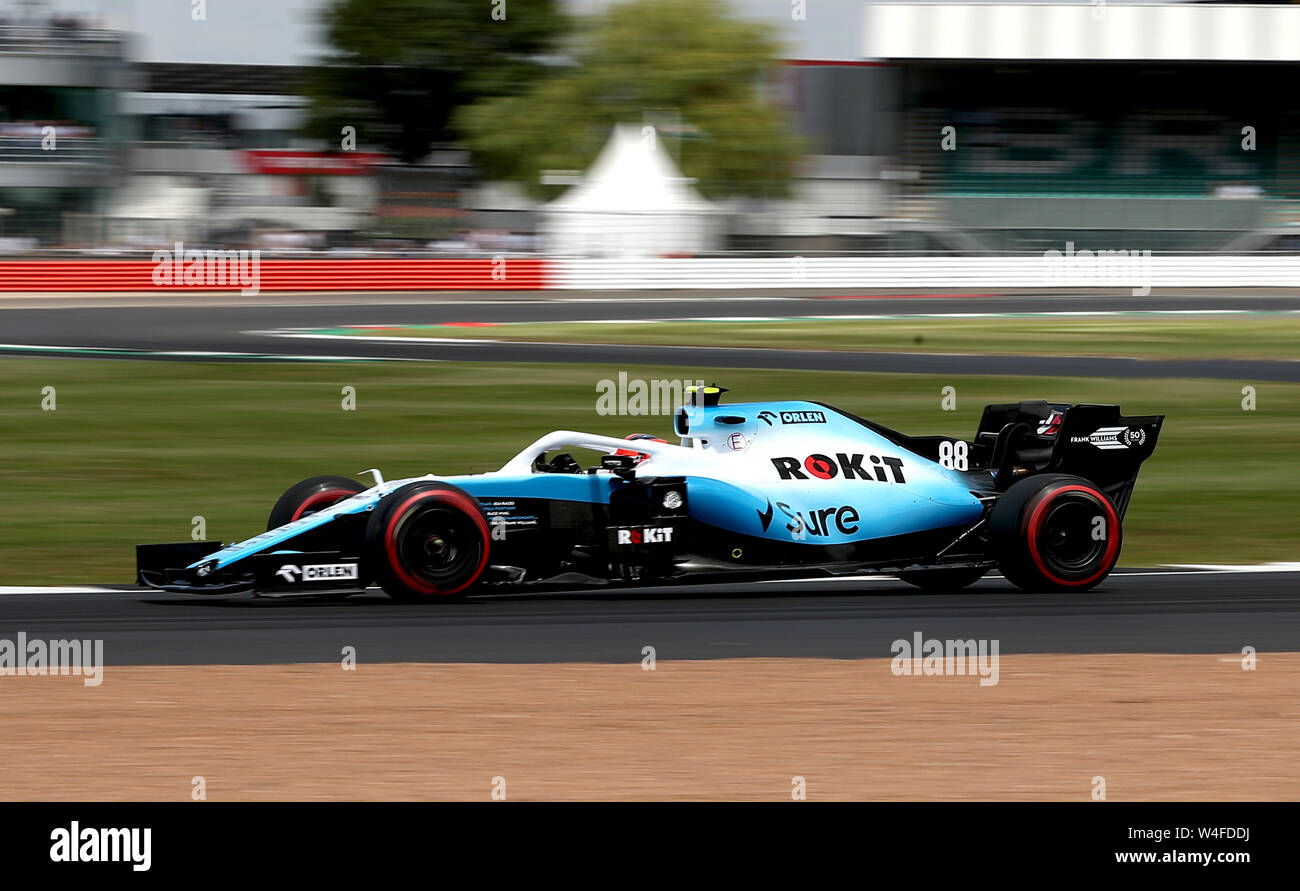 Williams F1 team driver Robert Kubica in action during practice for the ...