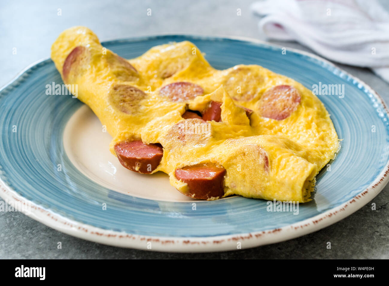 Folded omelette hi-res stock photography and images - Alamy