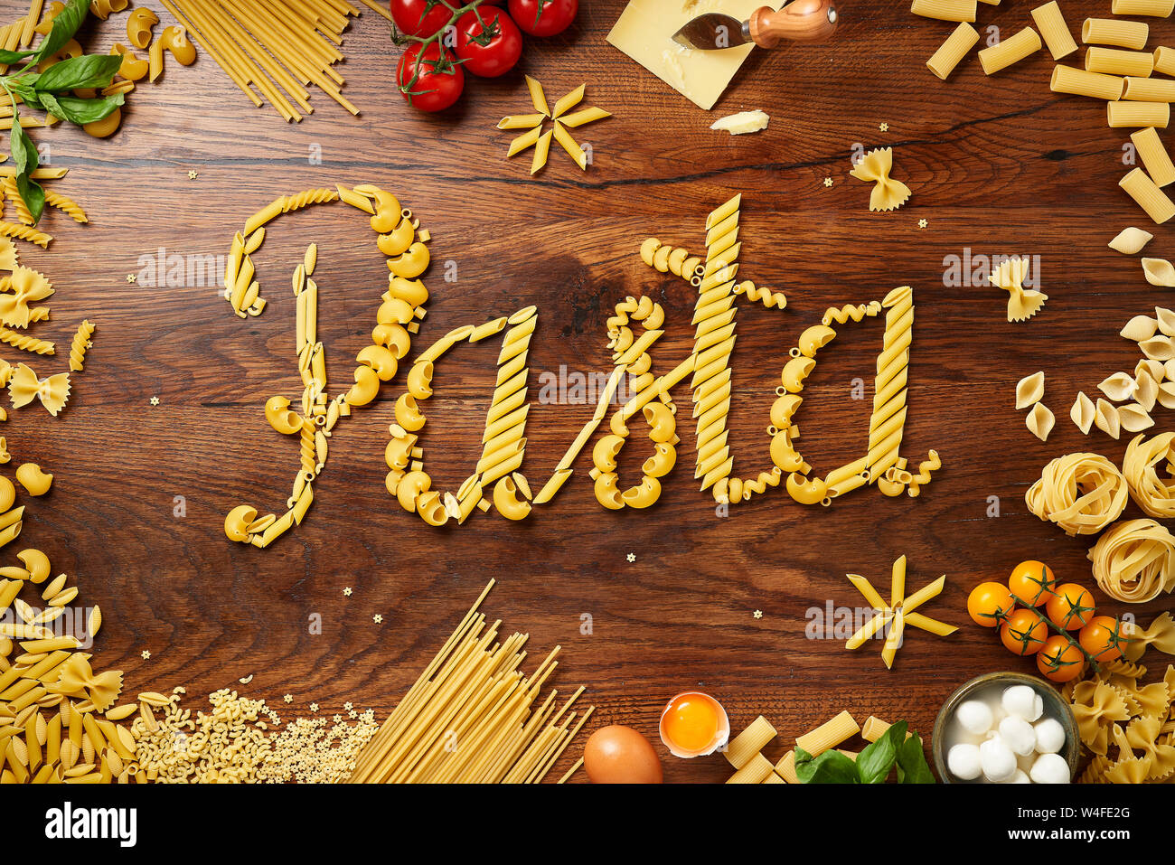 Spaghetti lettering hi-res stock photography and images - Alamy