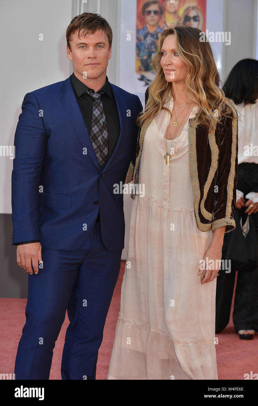Los Angeles, USA. 22nd July, 2019. Luke Hemsworth, Samantha Hemsworth ...