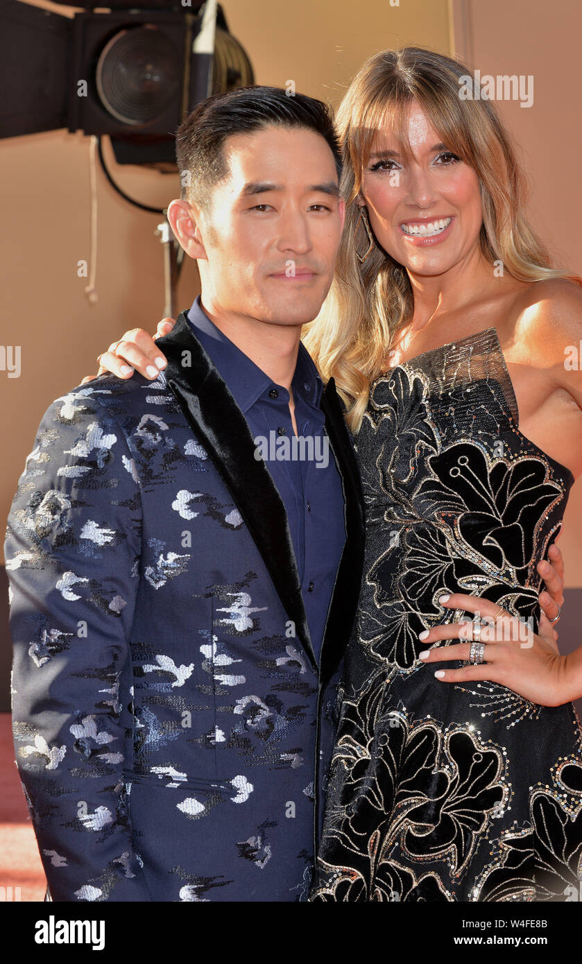 Los Angeles, USA. 22nd July, 2019. Mike Moh arrives at the Sony ...