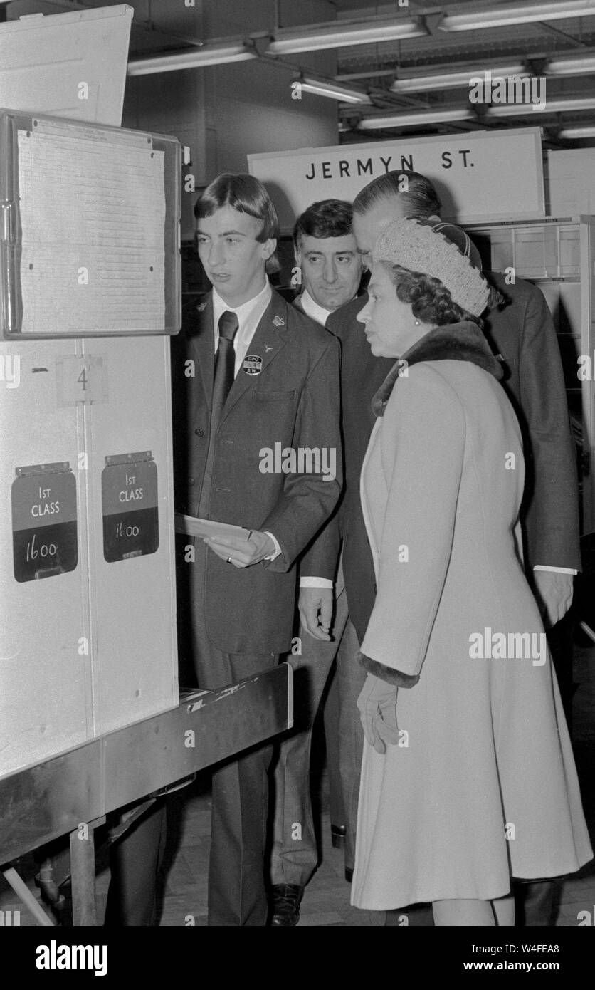 Queen Elizabeth II is given a tour of the South Western District post ...