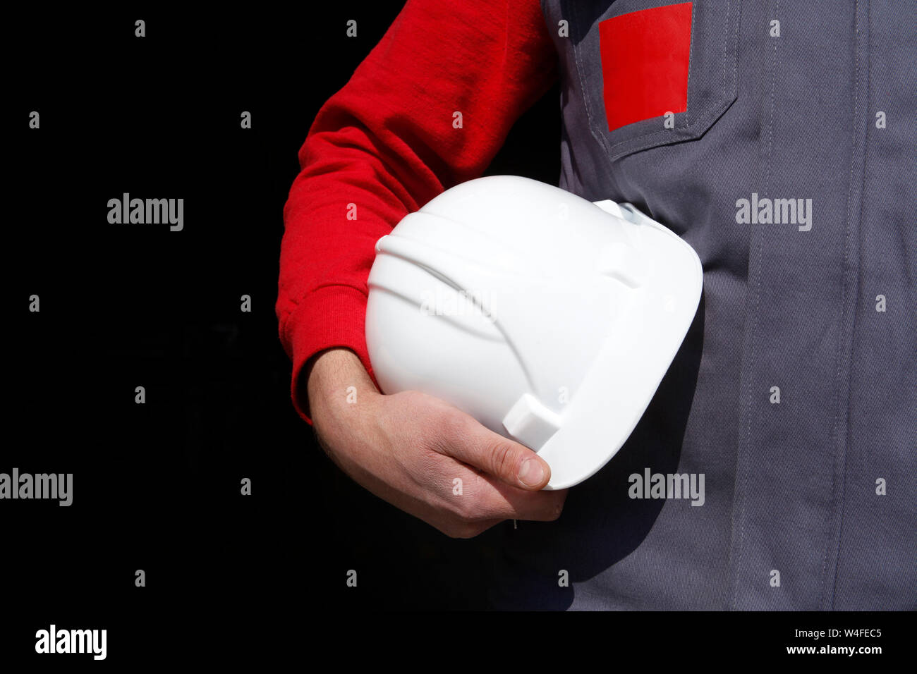 production area, helmet and worker Stock Photo - Alamy