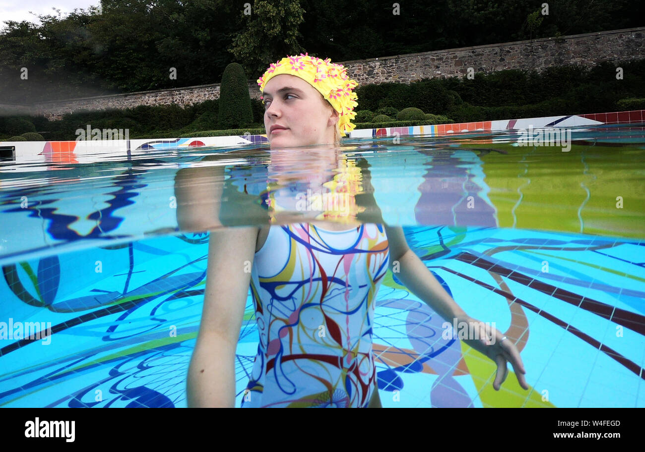 'Gateway', an intricately designed swimming pool by Portuguese artist ...