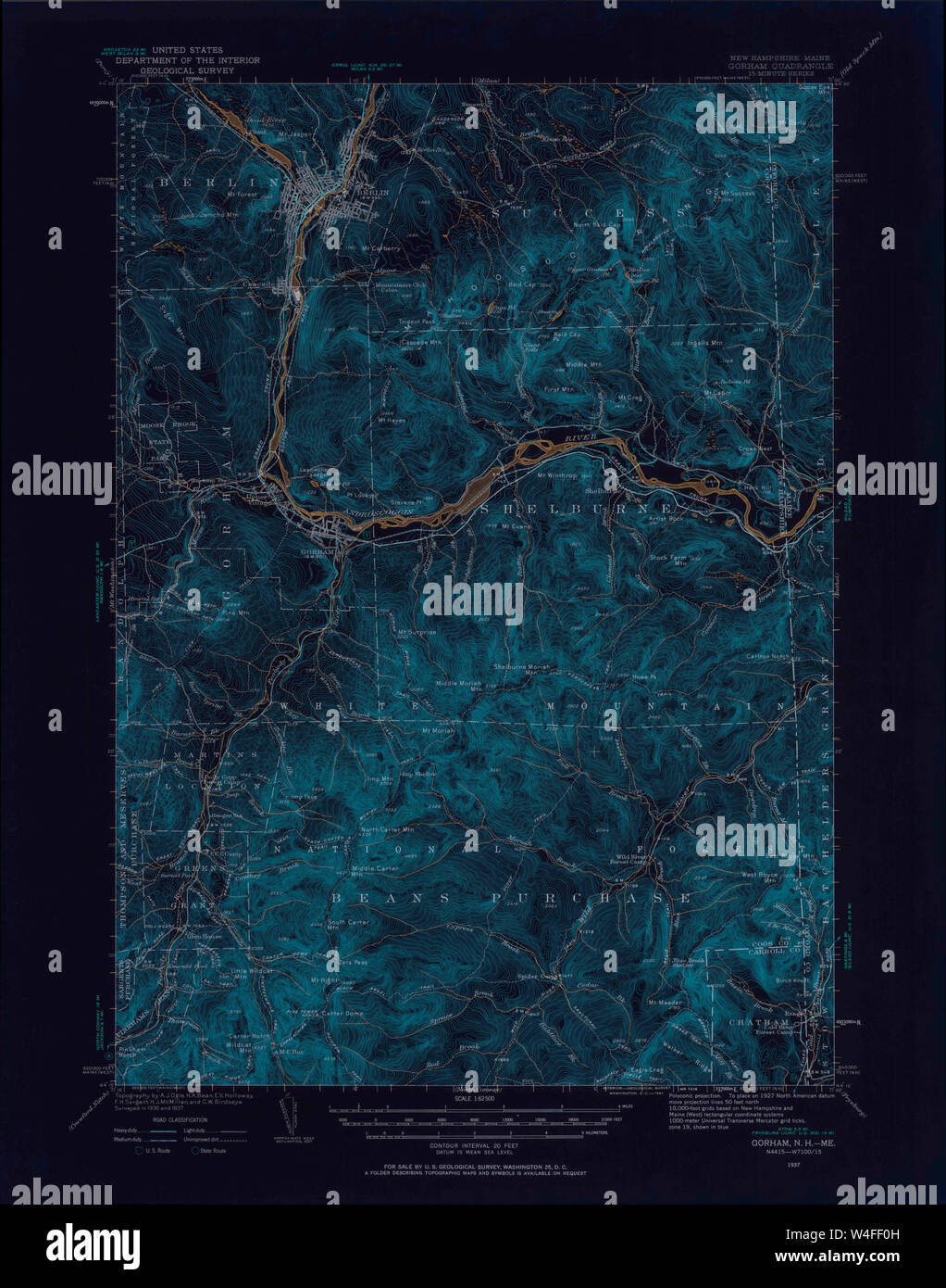 Gorham maine map hi-res stock photography and images - Alamy