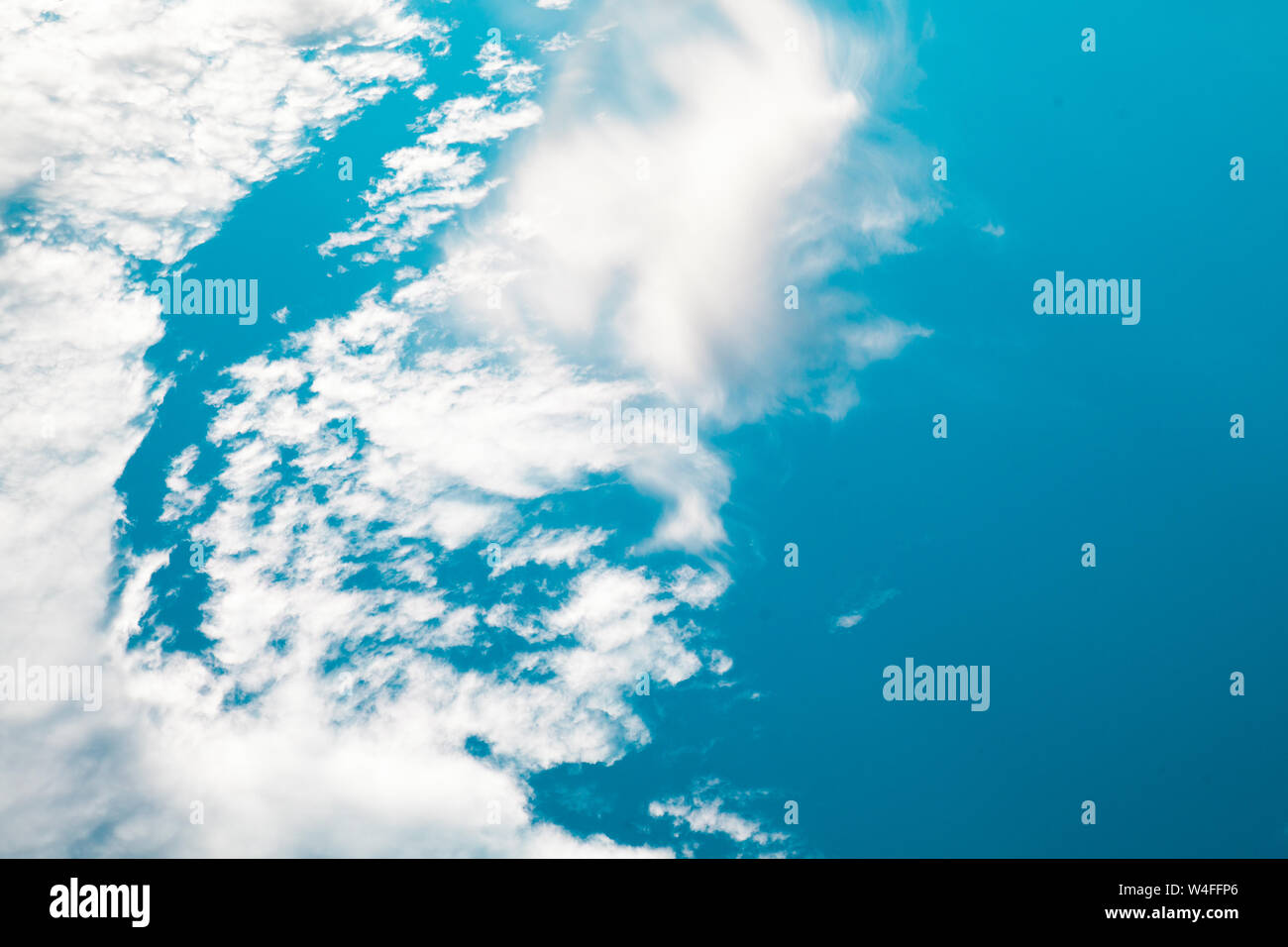 Sky daylight. Natural blue sky composition with clouds. Element of ...