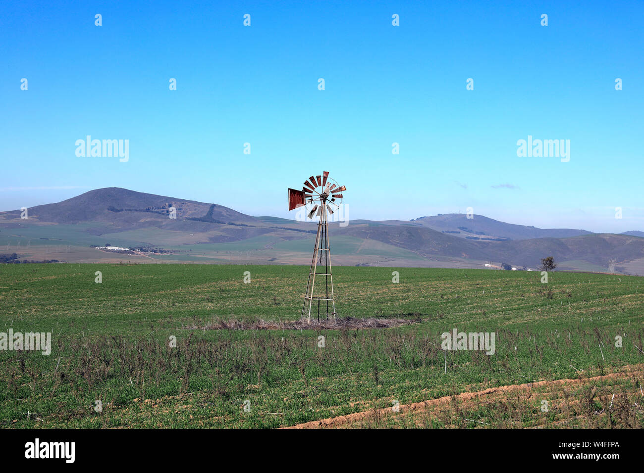 Farmland in the Boland region of the Western Cape Province of South ...