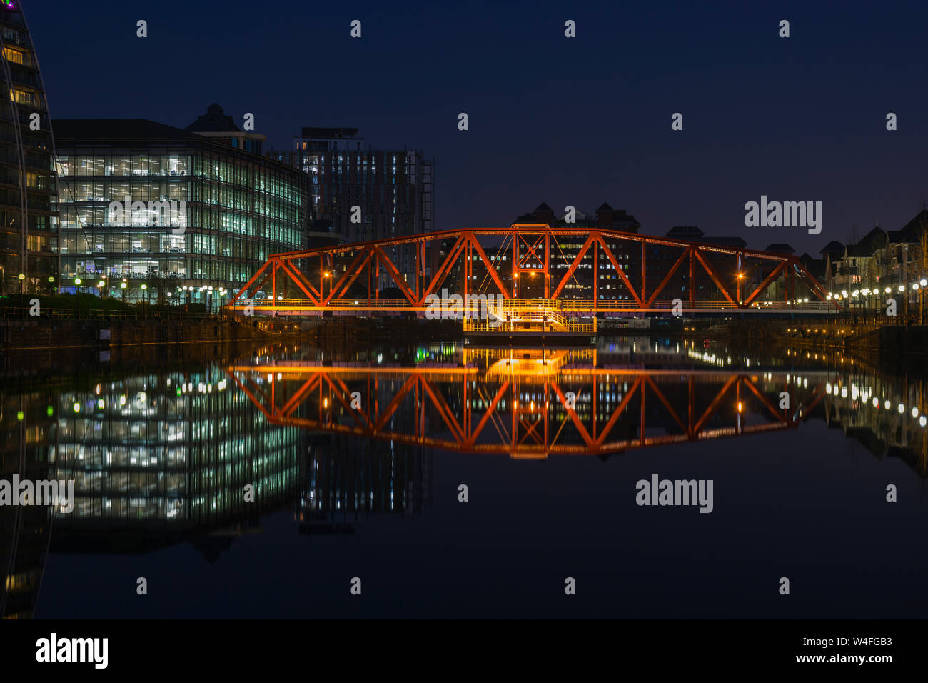 The Detroit Bridge and the Bupa Place office block over Huron Basin at ...