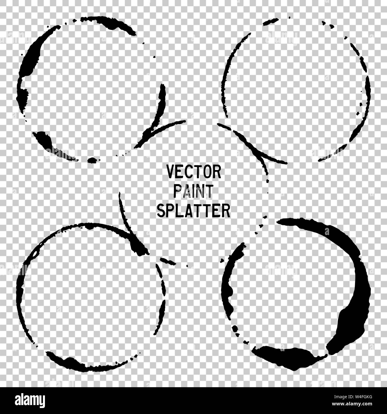 Brush stroke circle collection Black and White Stock Photos & Images - Alamy