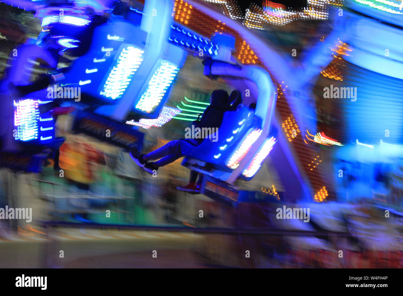 Funfair ride rotating hi-res stock photography and images - Alamy