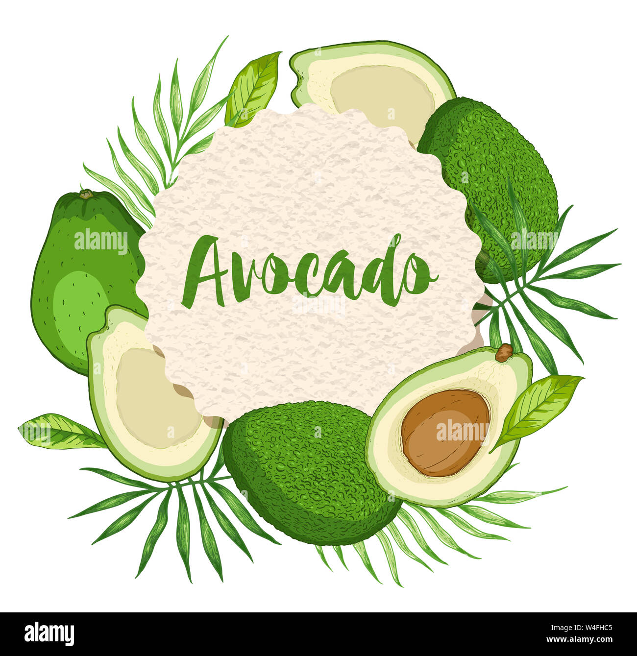 Summer fruits label Cut Out Stock Images & Pictures - Alamy