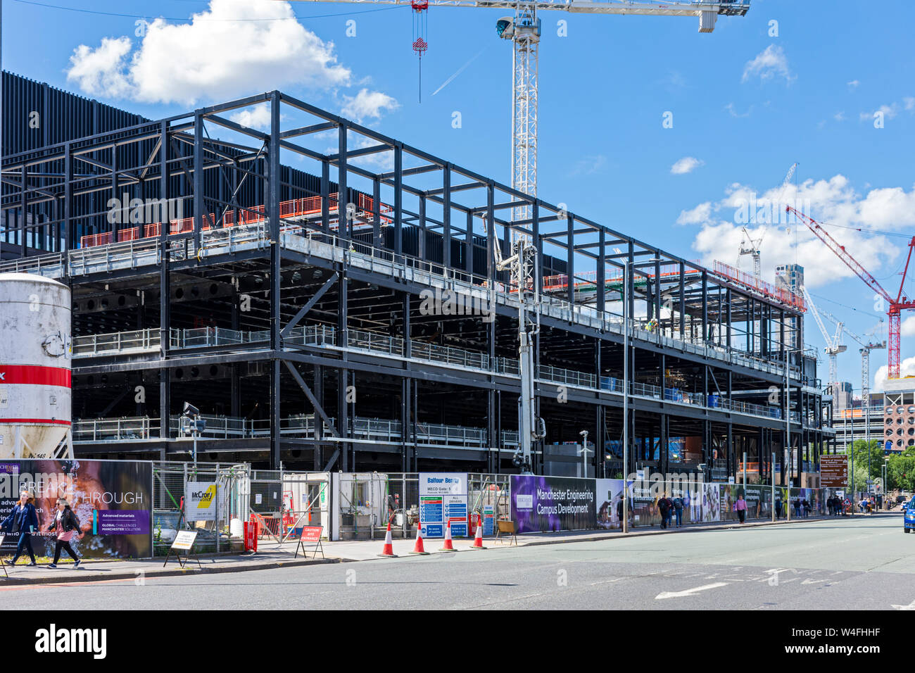 The Manchester Engineering Campus building under construction June 2019 ...