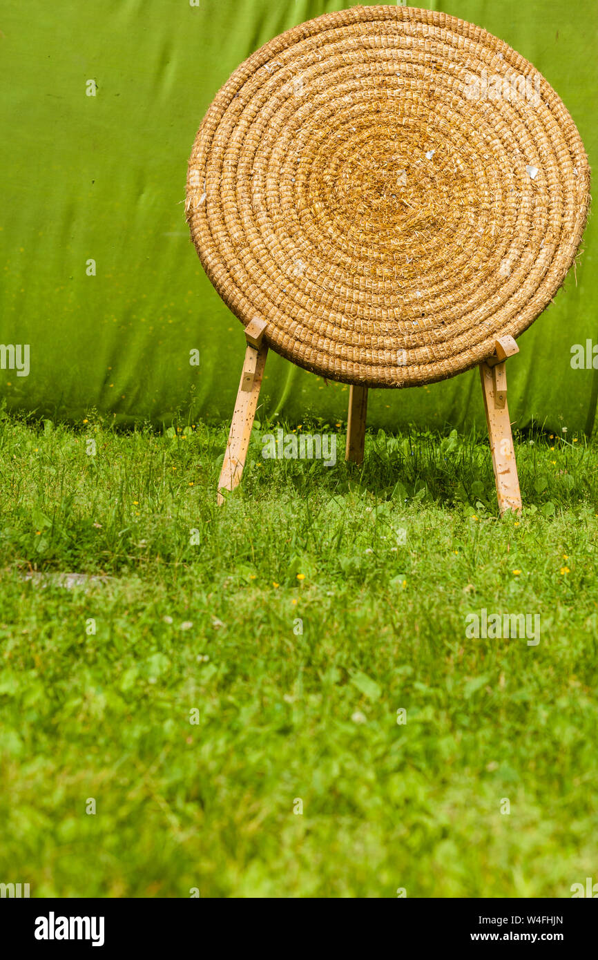 Sport competitions equipment concept. Old fashioned shooting target ...