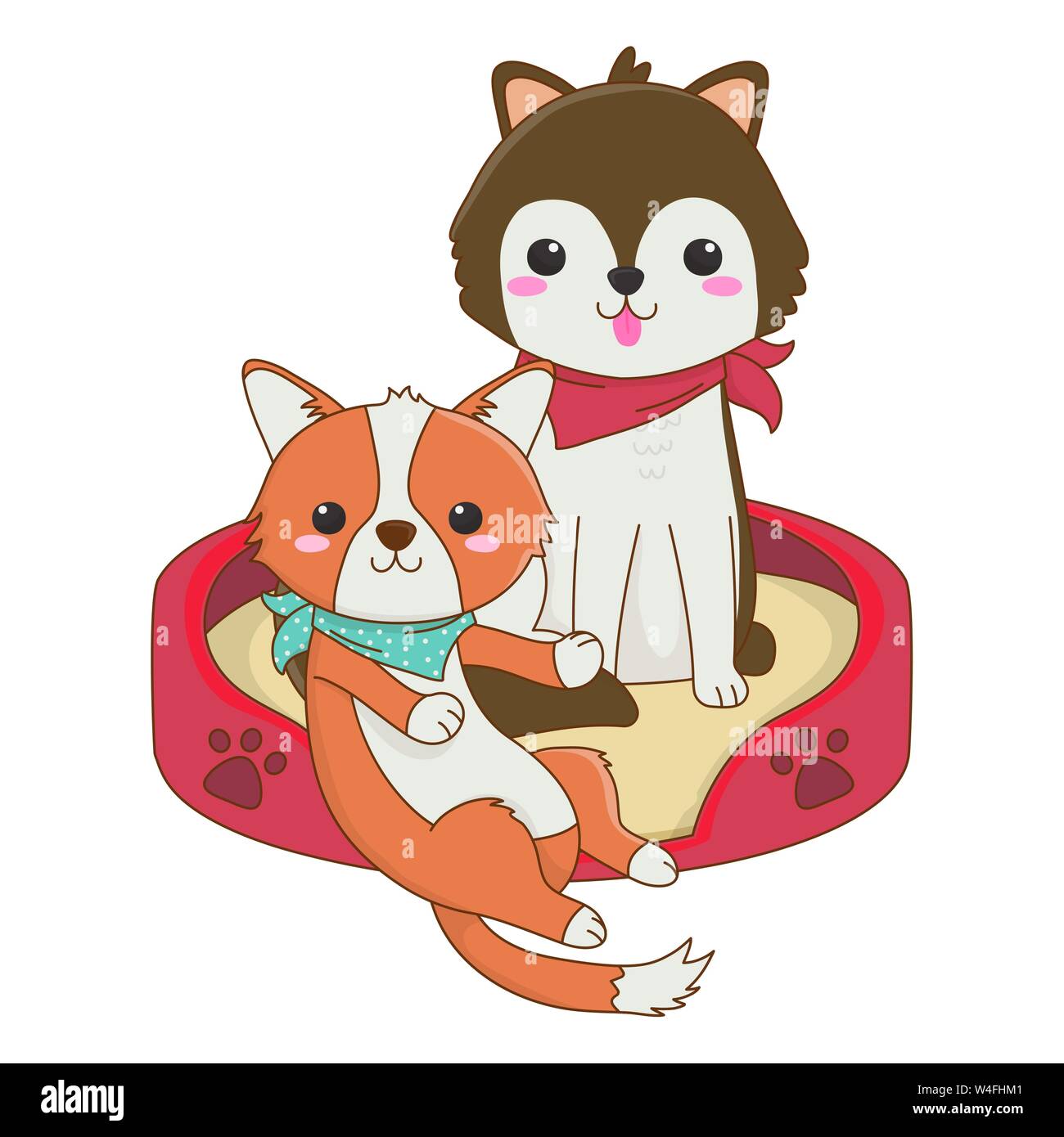 Dogs cartoons design, Animal cute zoo life nature and fauna theme ...