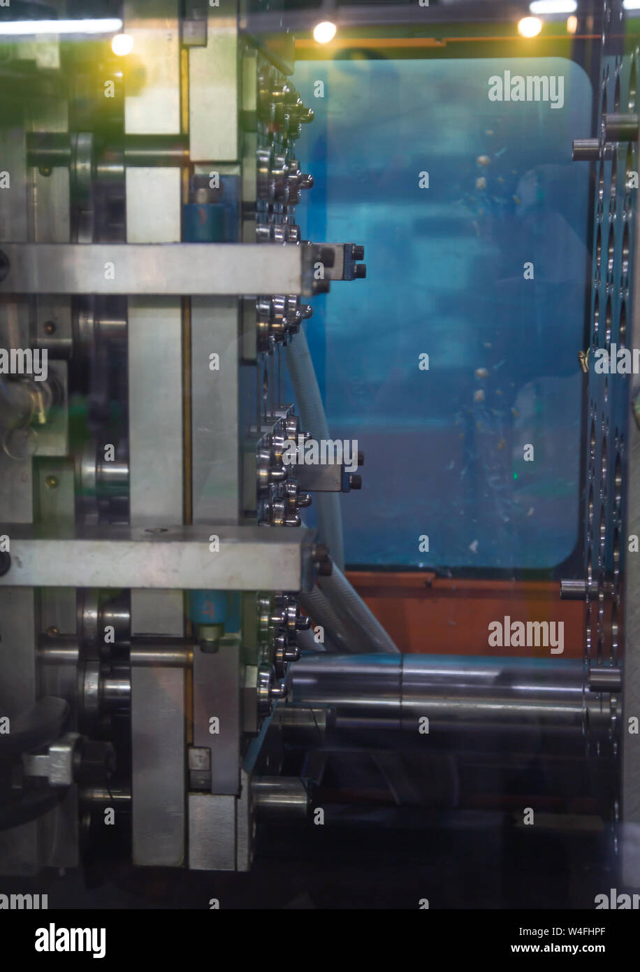 Process of plastic injection molding press machine Stock Photo - Alamy