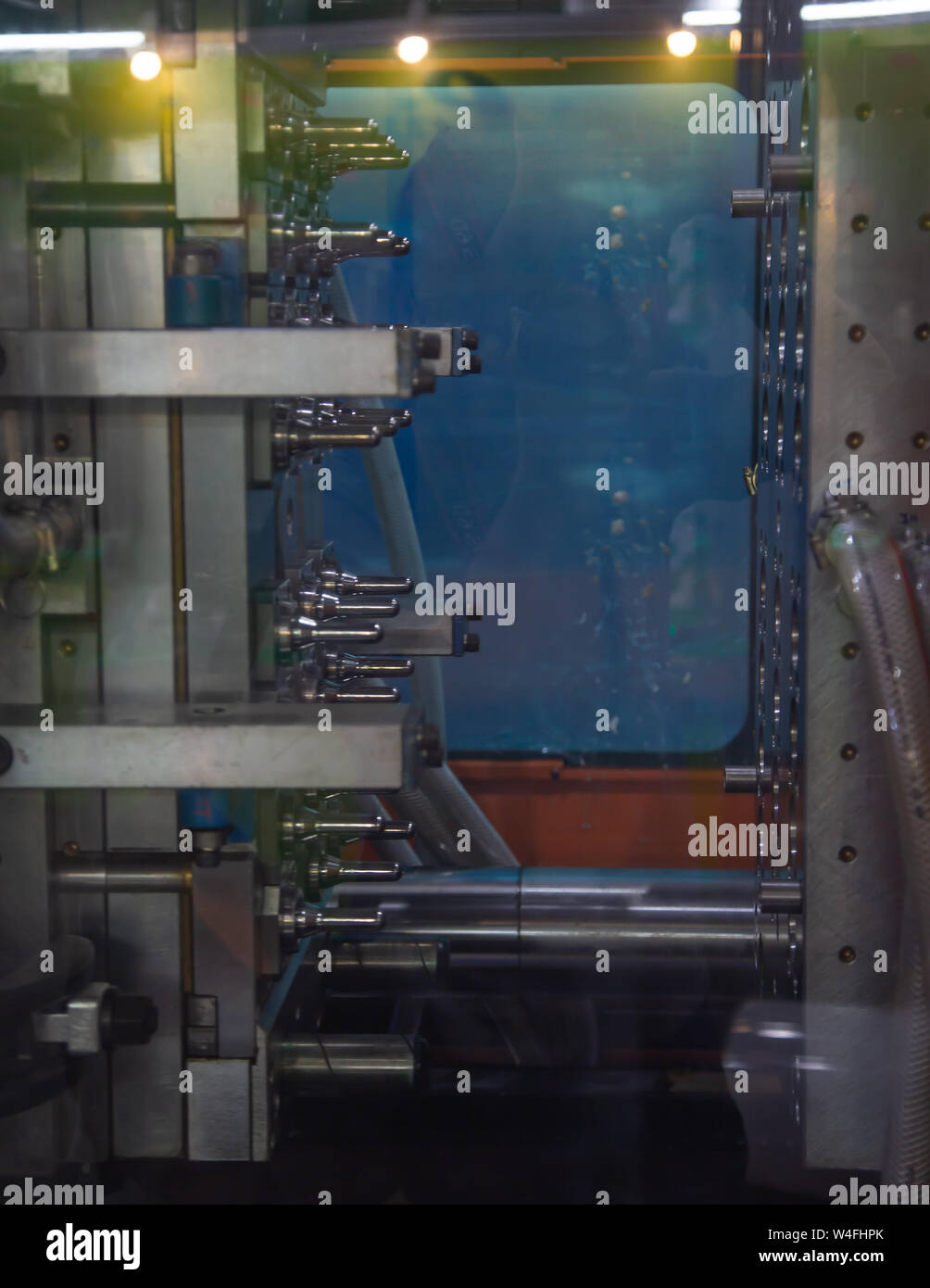 Process of plastic injection molding press machine Stock Photo - Alamy