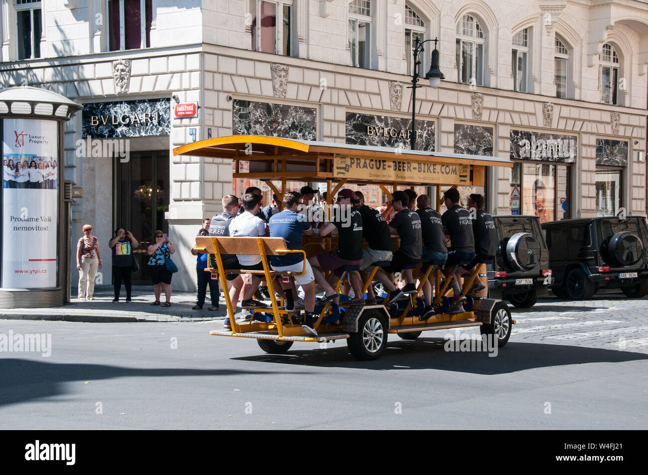 Around Prague - Stag party Stock Photo - Alamy