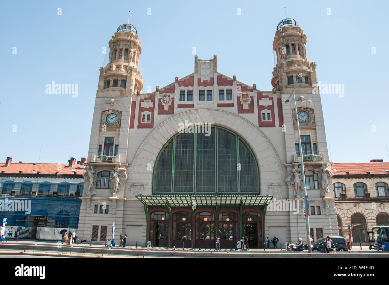 Around Prague - The Main Railway Station Stock Photo - Alamy