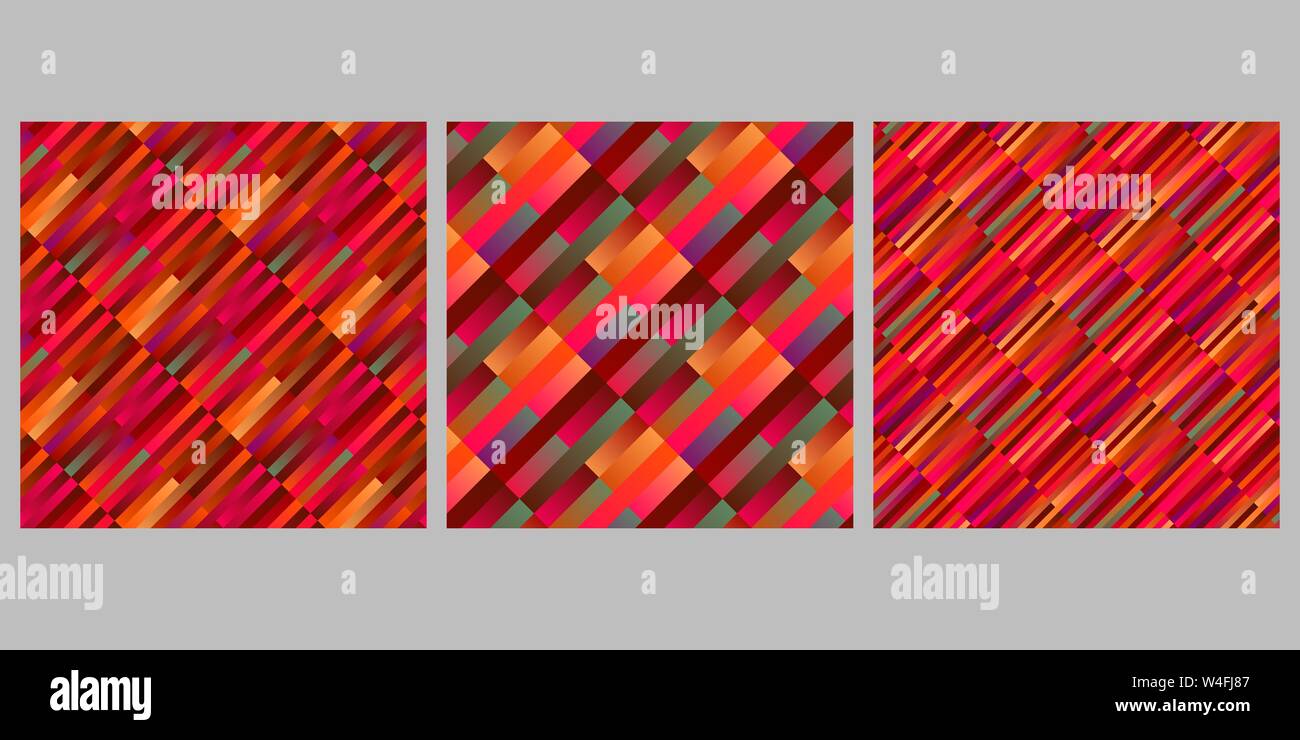 Geometrical Seamless Rectangle Pattern Background Collection Abstract Vector Illustrations