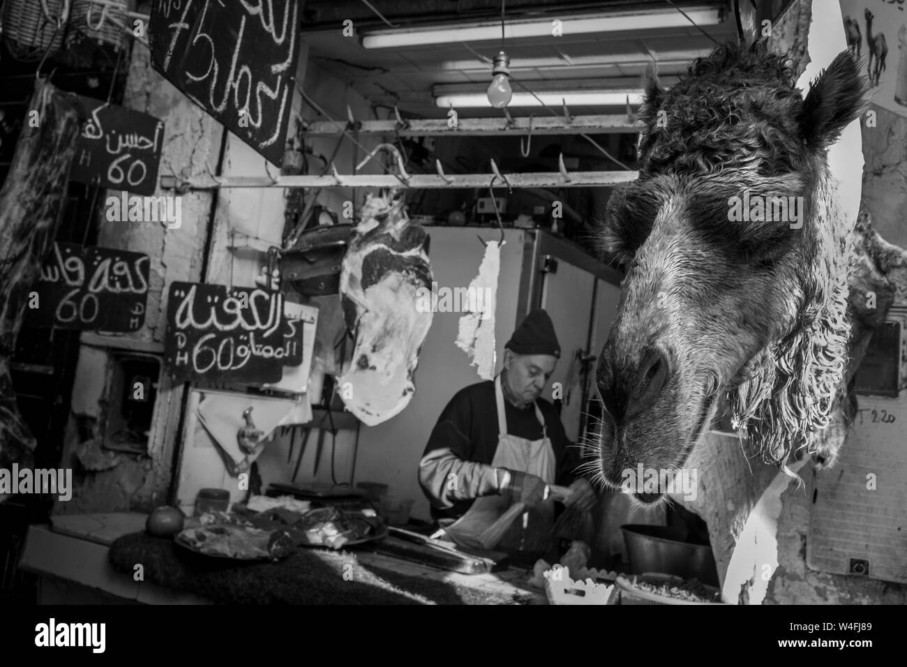 Butcher traditional Black and White Stock Photos & Images - Alamy