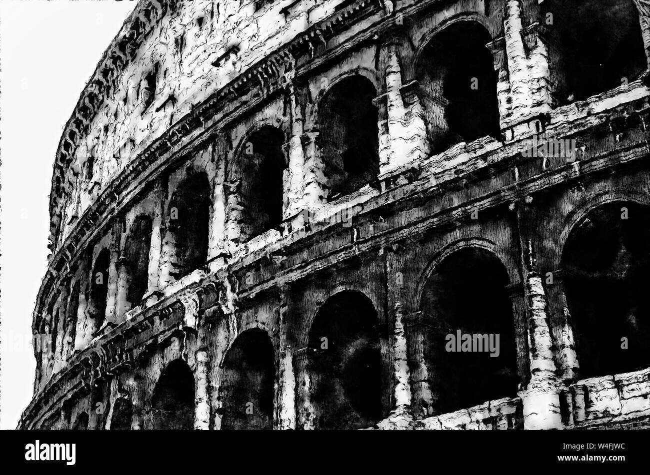 The Colosseum, named by the ancient Romans "Anphitheatrum Flavlum", was ...