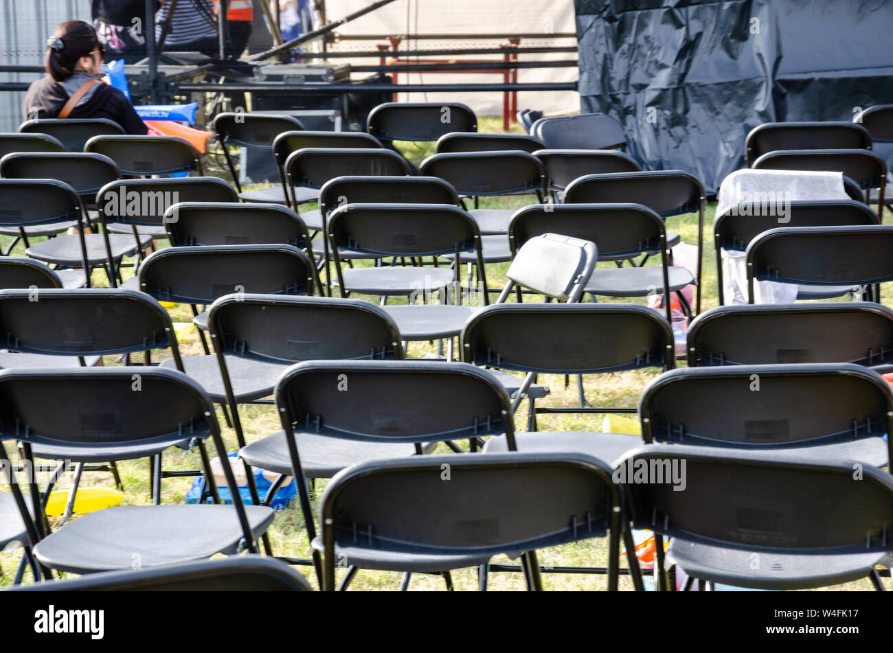 Folding seating hi-res stock photography and images - Alamy