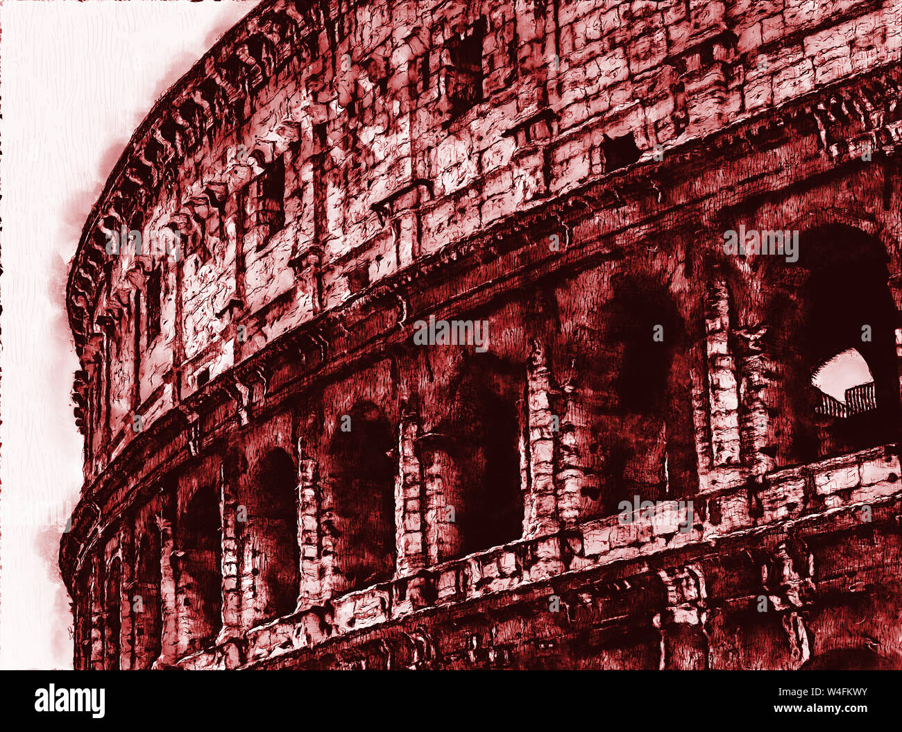 The Colosseum, named by the ancient Romans "Anphitheatrum Flavlum", was ...