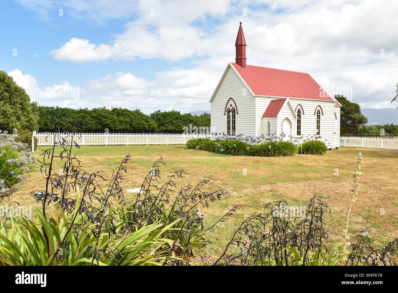Wooden church roof beams hi-res stock photography and images - Alamy