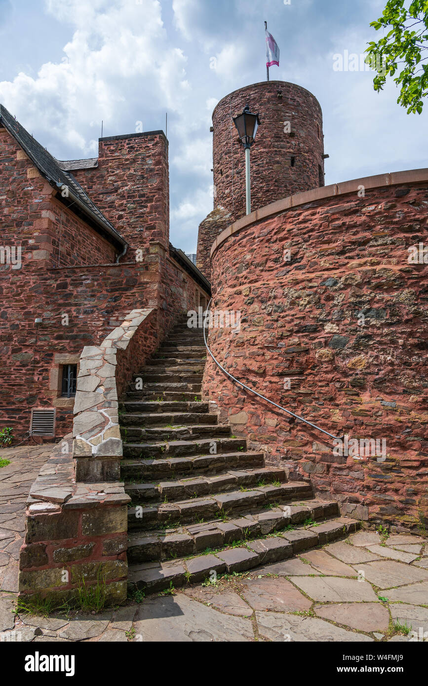 Castle Hengebach, a castle in Heimbach, Germany Stock Photo - Alamy