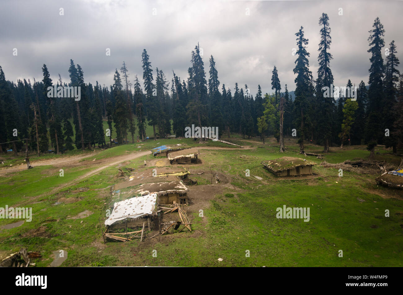 View from the first phase of Gulmarg Gondola ride upto Kongdoori in ...
