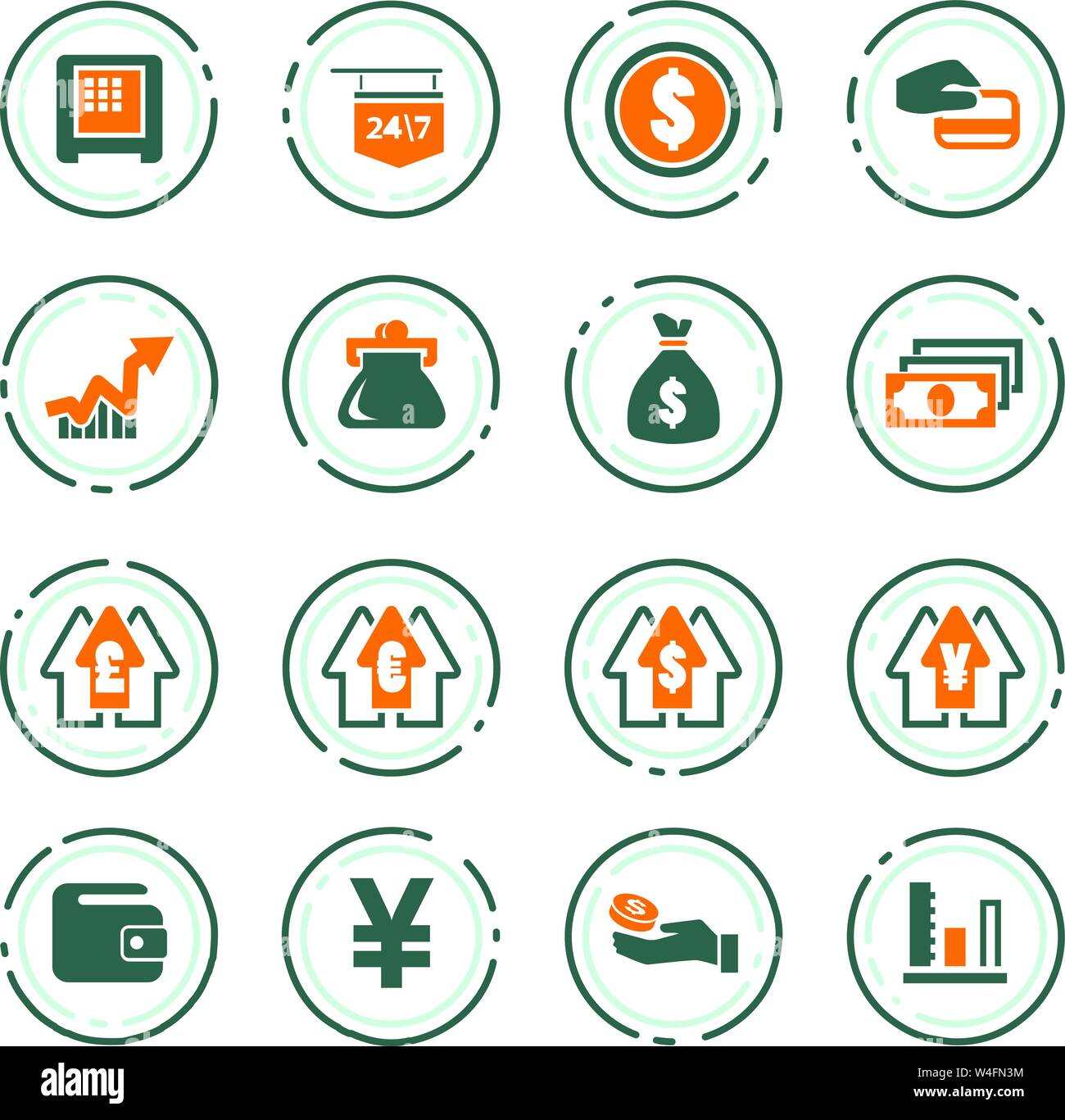 Currency exchange vector icons for user interface design Stock Vector ...