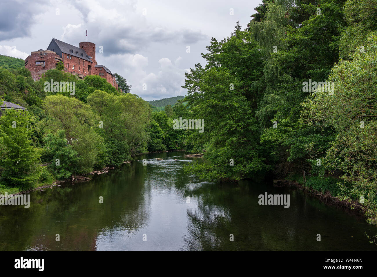 Castle Hengebach, a castle in Heimbach, Germany Stock Photo - Alamy