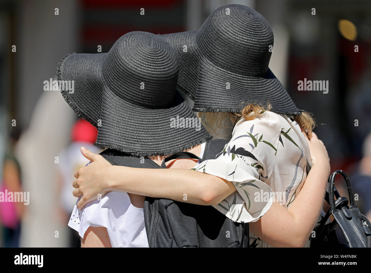 Cologne, Germany. 23rd July, 2019. Tourists can be photographed with ...