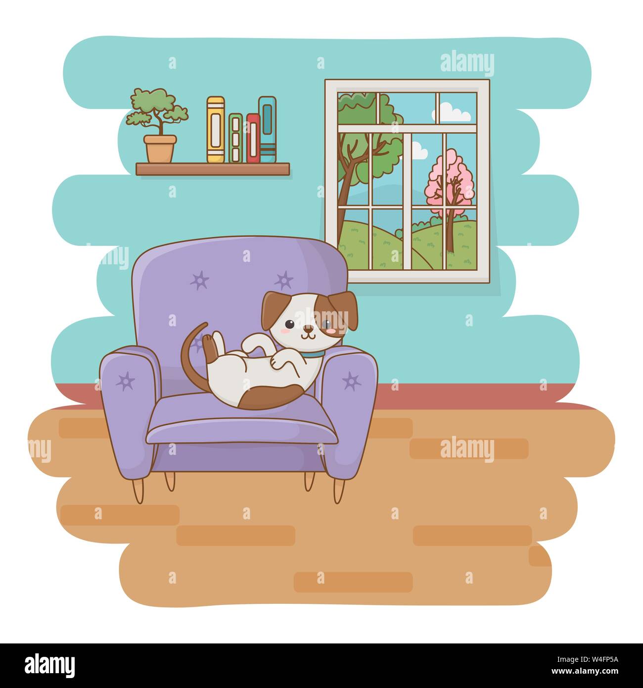 Dog cartoon design, Mascot pet animal nature cute and puppy theme ...