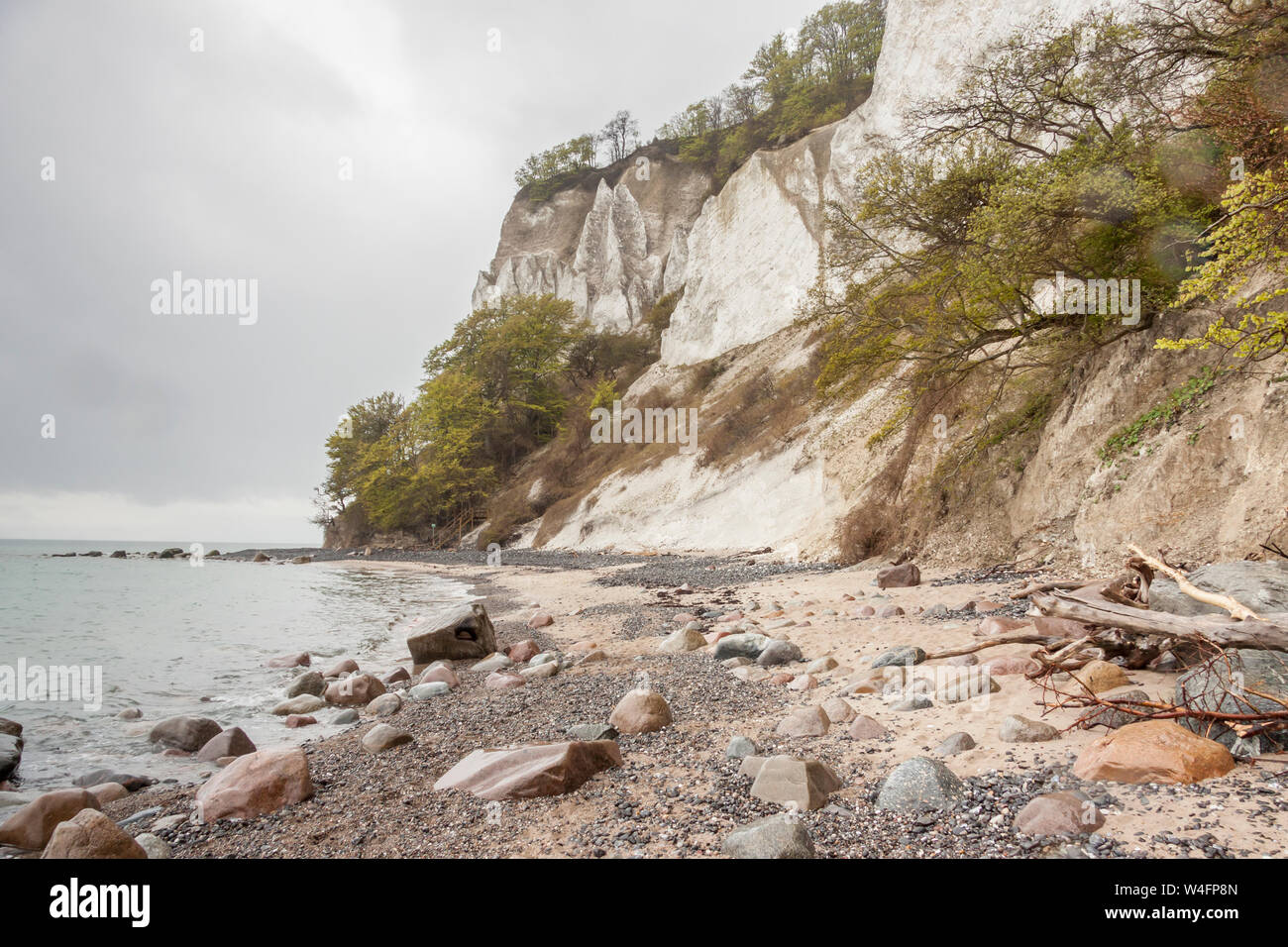 Landscape on Mon, Denmark - white cliffs Stock Photo - Alamy