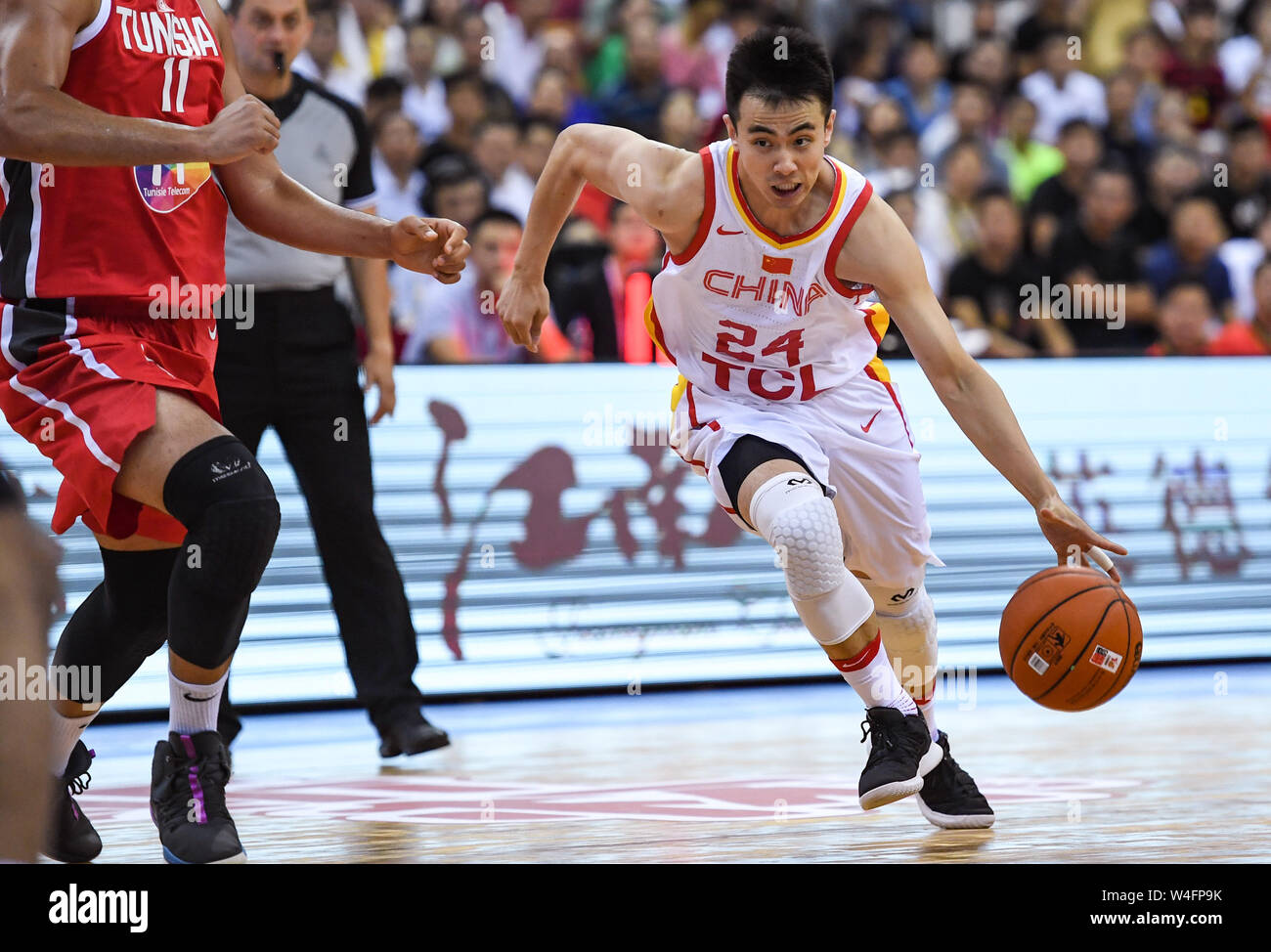Shenzhen, China's Guangdong Province. 23rd July, 2019. Zhao Jiwei (R ...