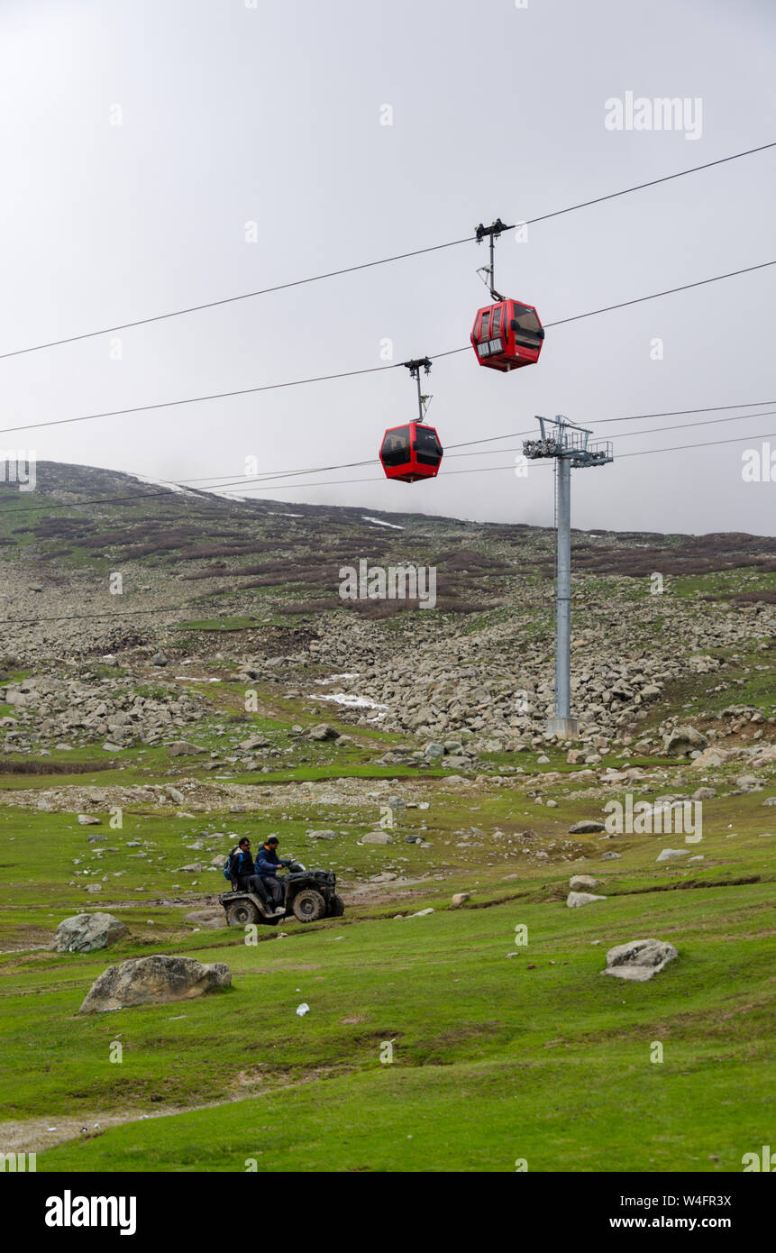 View of Gondola Phase 2 and ATV available for ride to tourists at ...