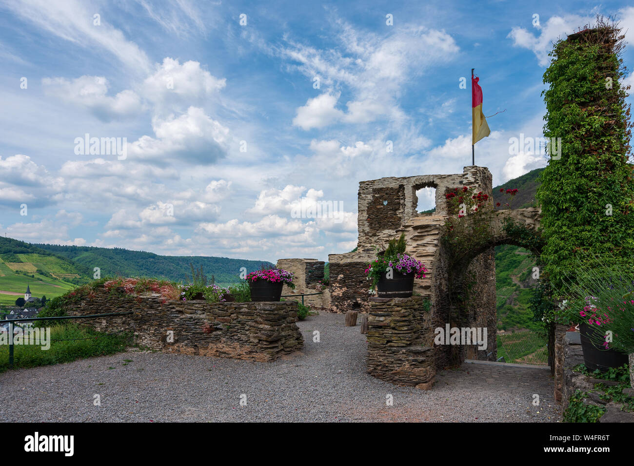 Castle Metternich above the Moselle valley Stock Photo - Alamy