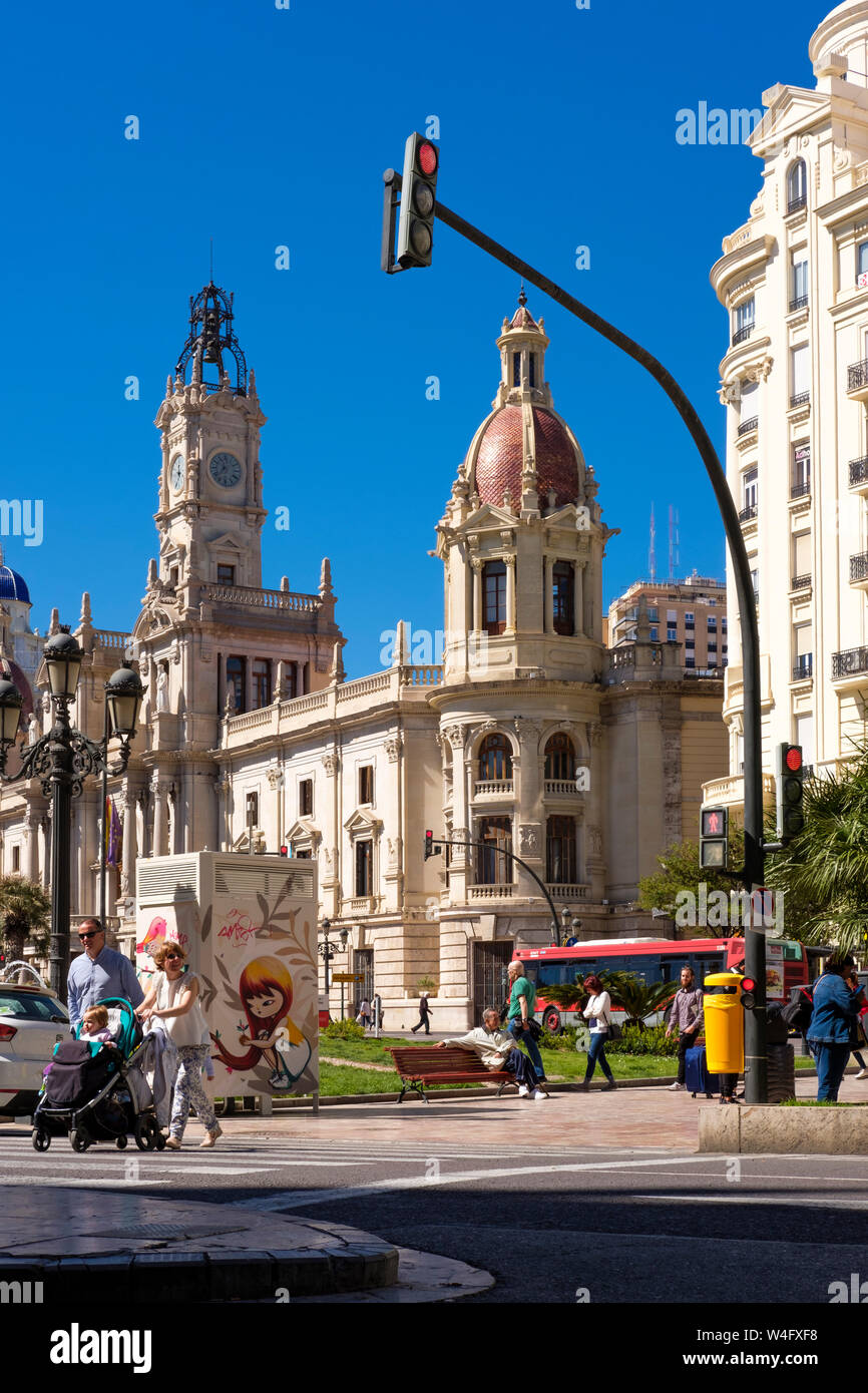 Valencia main square hi-res stock photography and images - Alamy