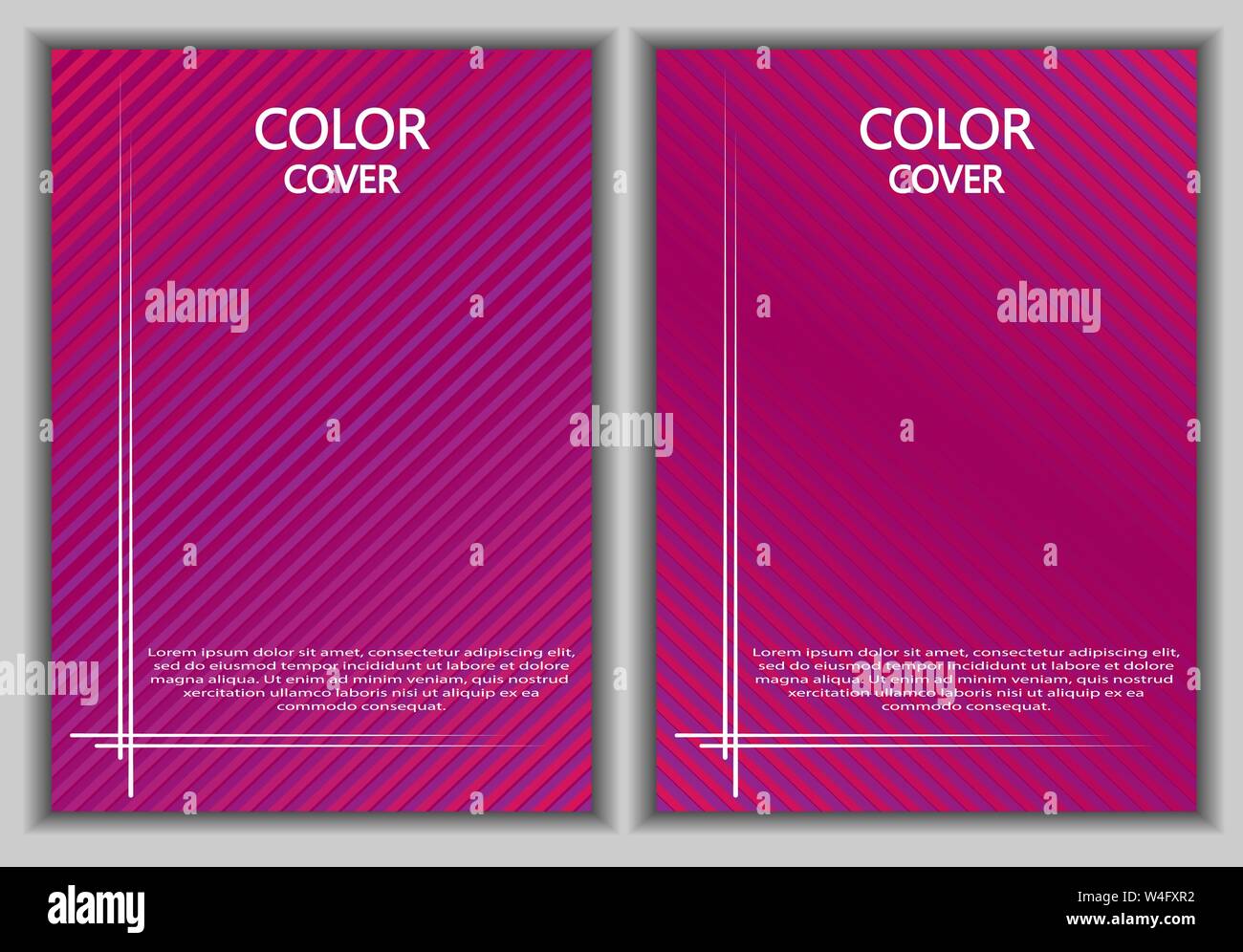 Color gradient cover with diagonal gradient lines. Shades of properr ...