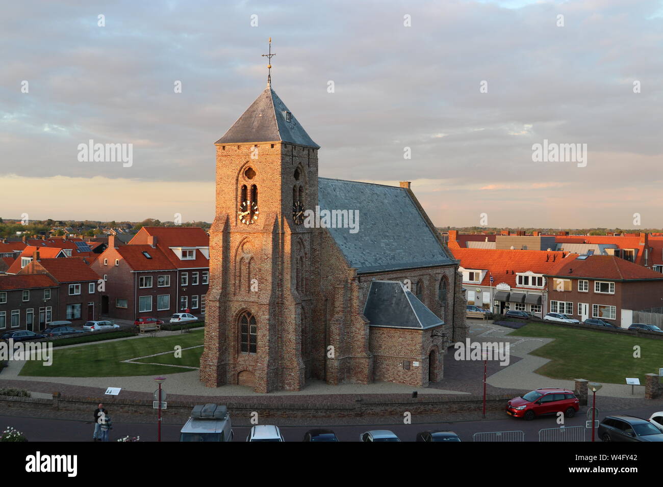 Village church zoutelande walcheren zeeland hi-res stock photography ...