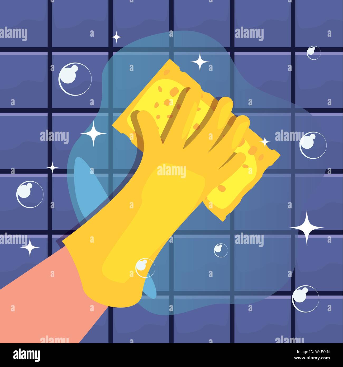 Washing wall Stock Vector Images - Alamy