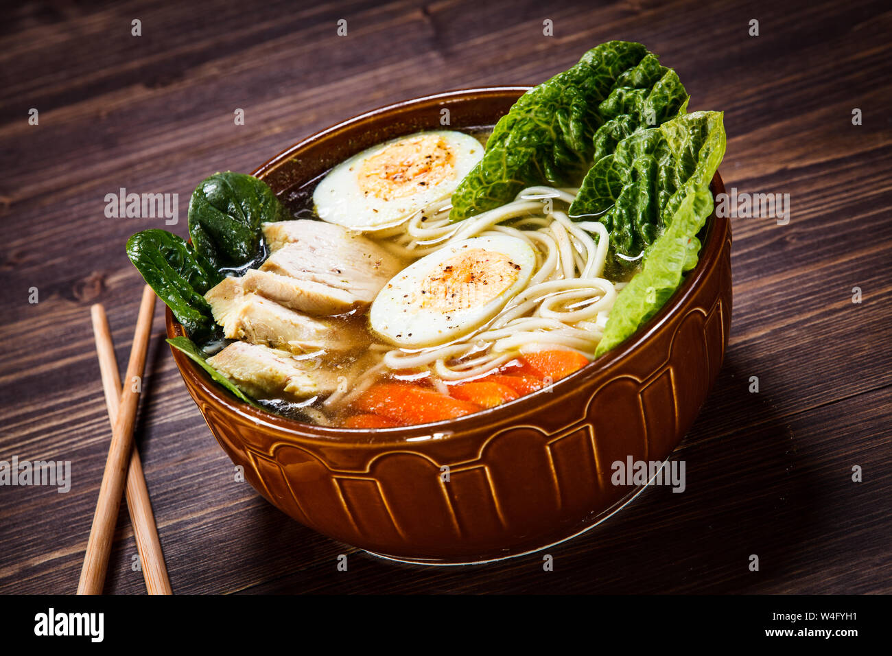 Chinese soup - ramen Stock Photo - Alamy
