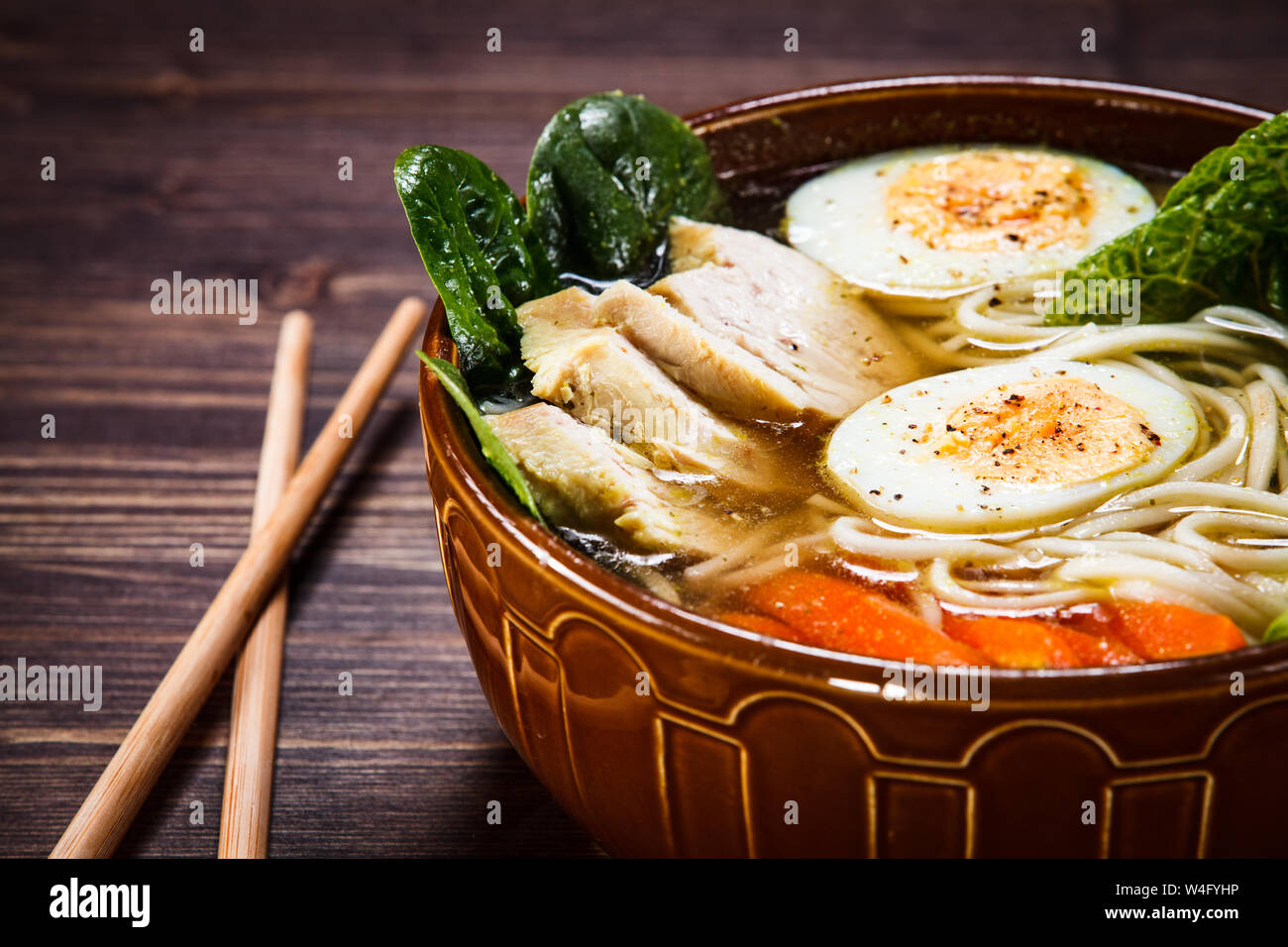 Chinese soup - ramen Stock Photo - Alamy
