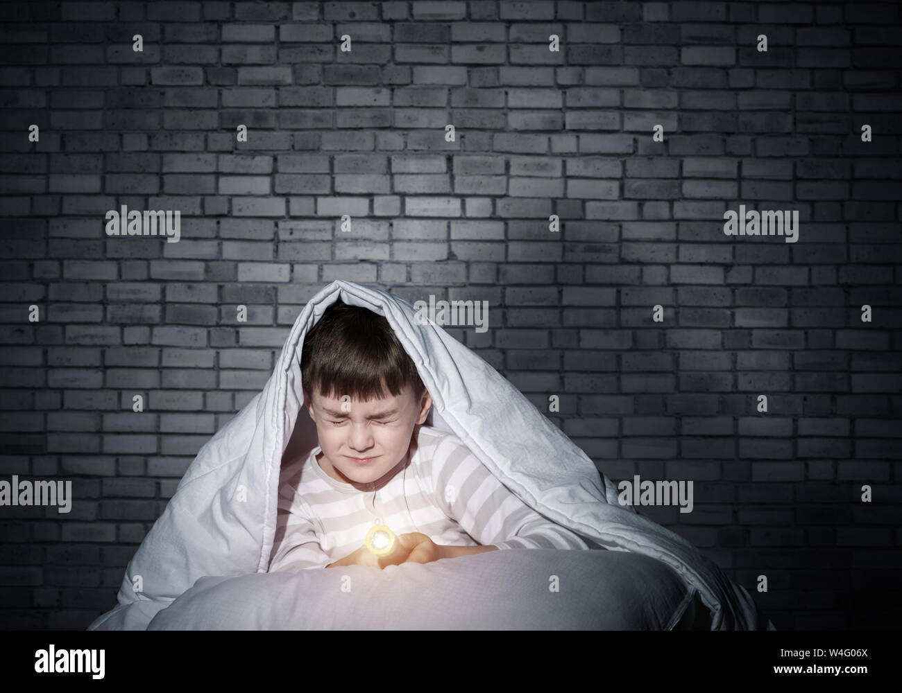 Scared Children Hiding